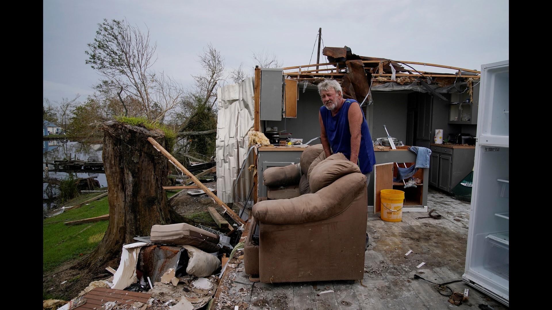 Aftermath Of Hurricane Ida In Lafourche