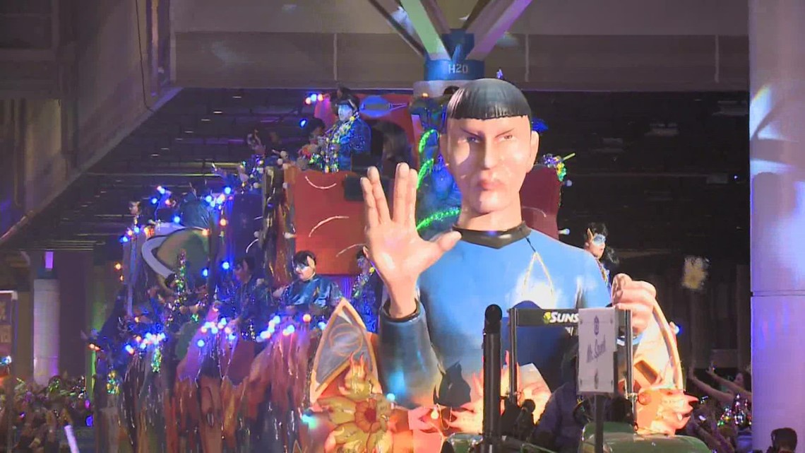 Mr. Spock float lives long and prospers at Bacchus Parade | wwltv.com