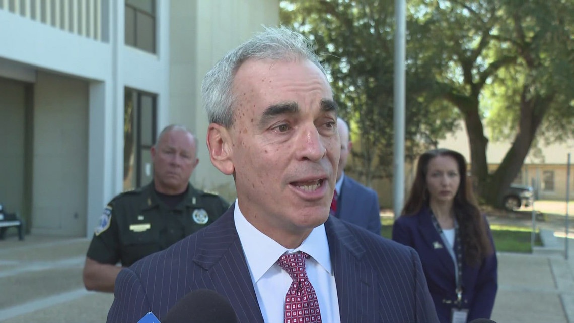 Tangipahoa Parish DA Scott Perrilloux speaks after Daniel Callihan ...