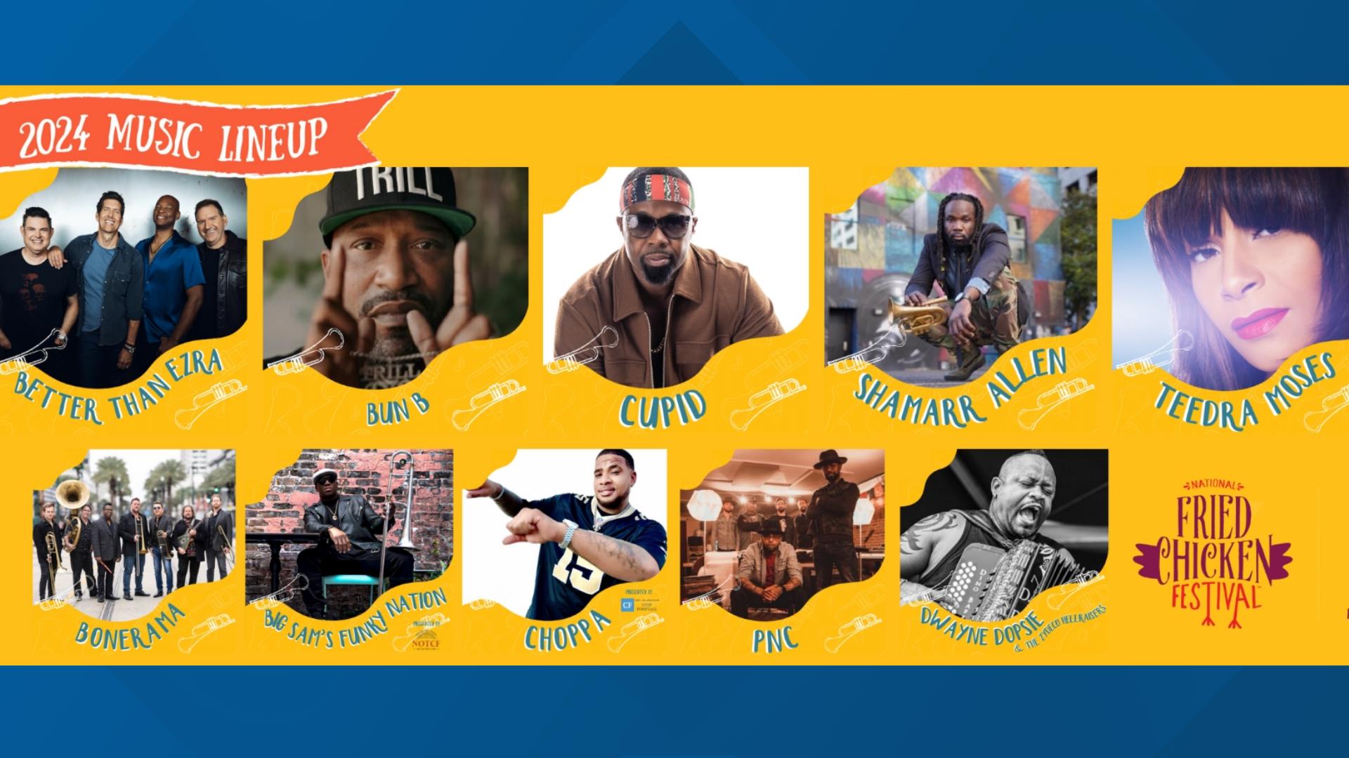 2024 National Fried Chicken Festival music lineup | wwltv.com