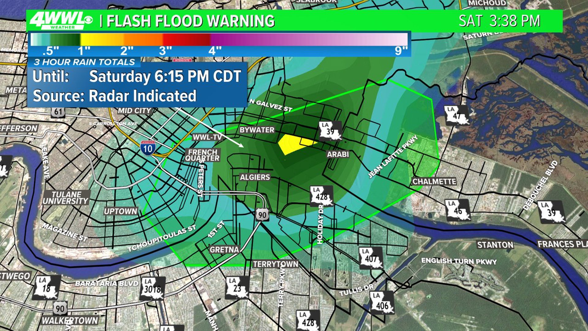 Southeast Louisiana flood advisory until Saturday evening | wwltv.com