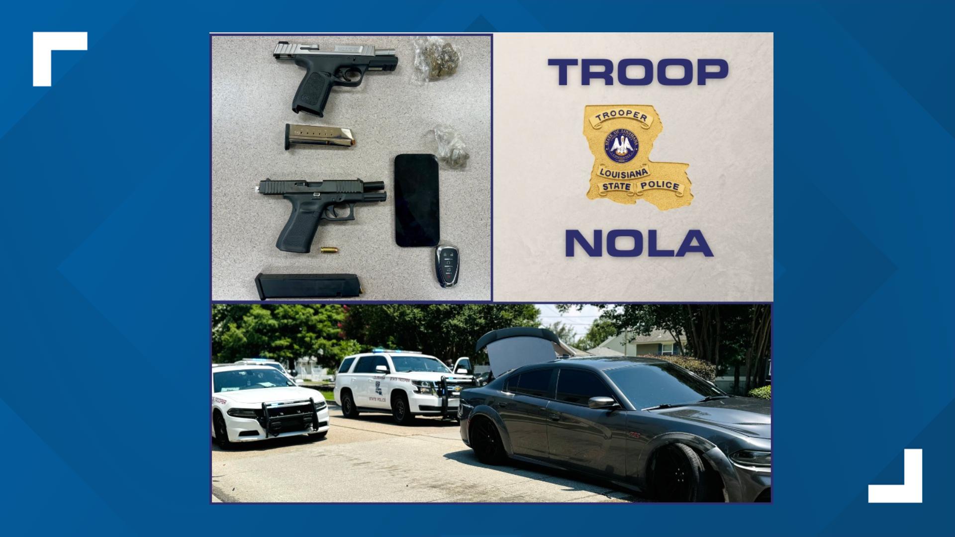 Troop NOLA police chase nets stolen car, weapons, drugs and two arrests ...