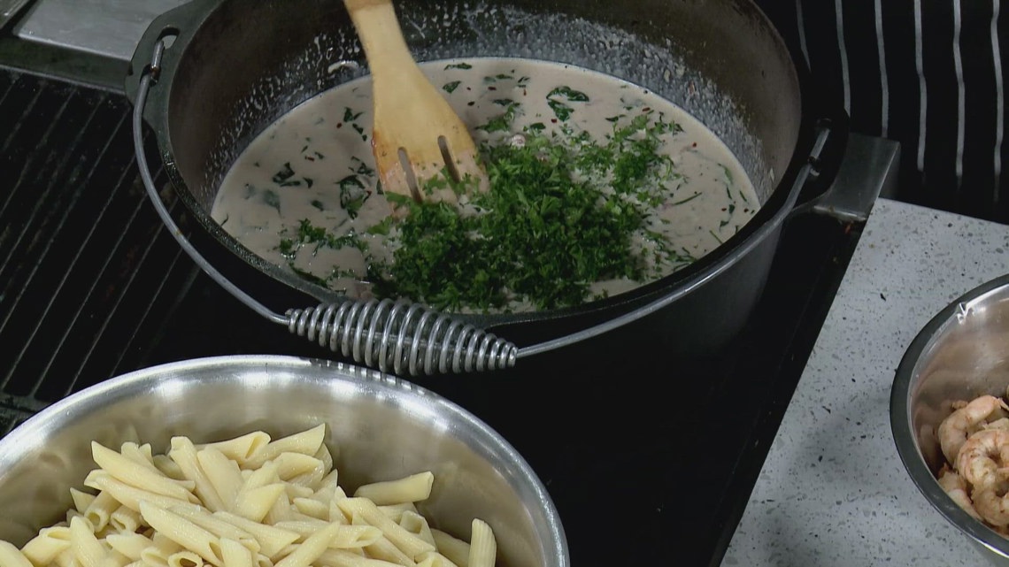 Cooking with Chef Kev: Shrimp Parmesan Pasta | wwltv.com