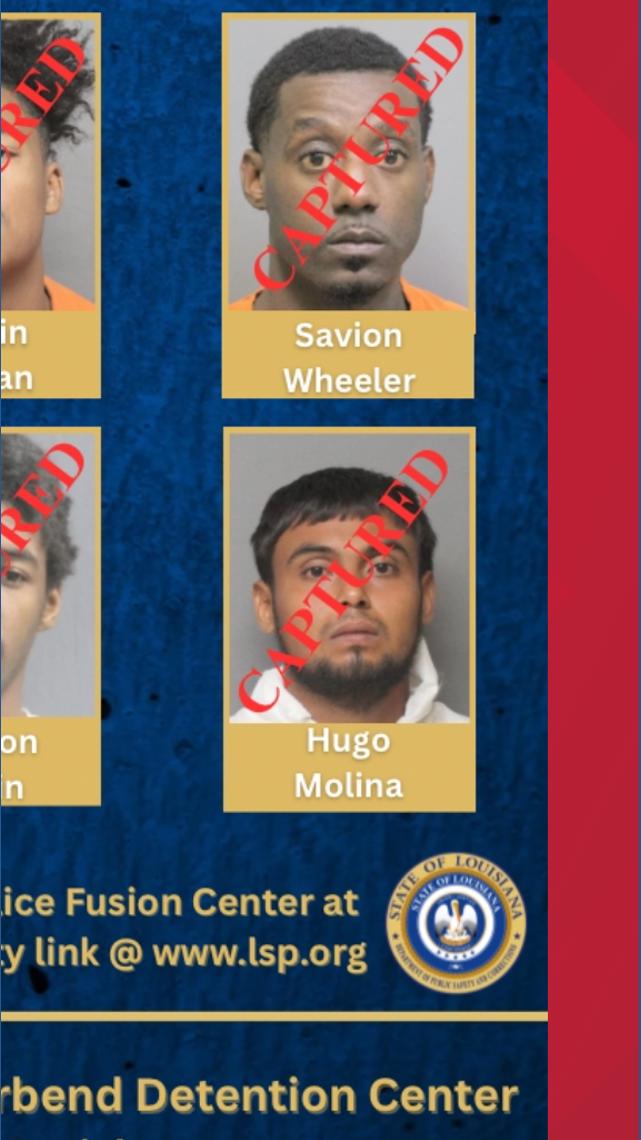 All 8 escaped inmates from a North Louisiana holding center are back in ...