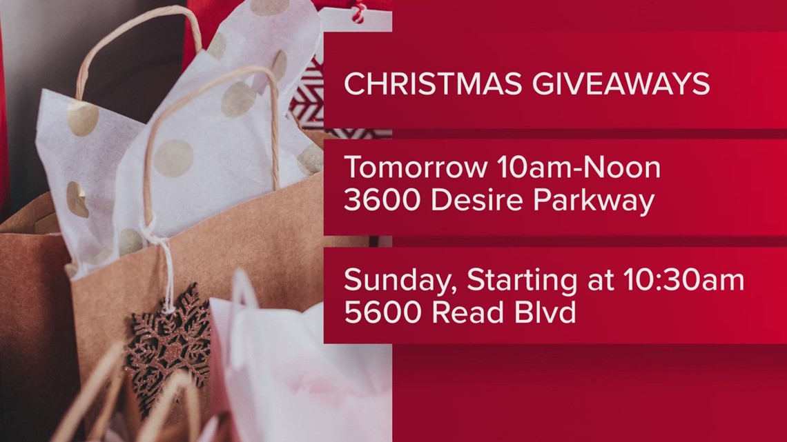 Christmas giveaways this weekend | wwltv.com