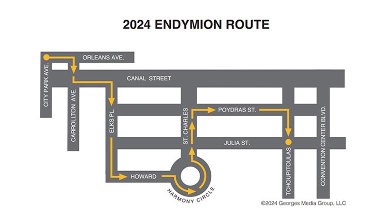 Krewe of Endymion adjusts parade route for 2024 | wwltv.com