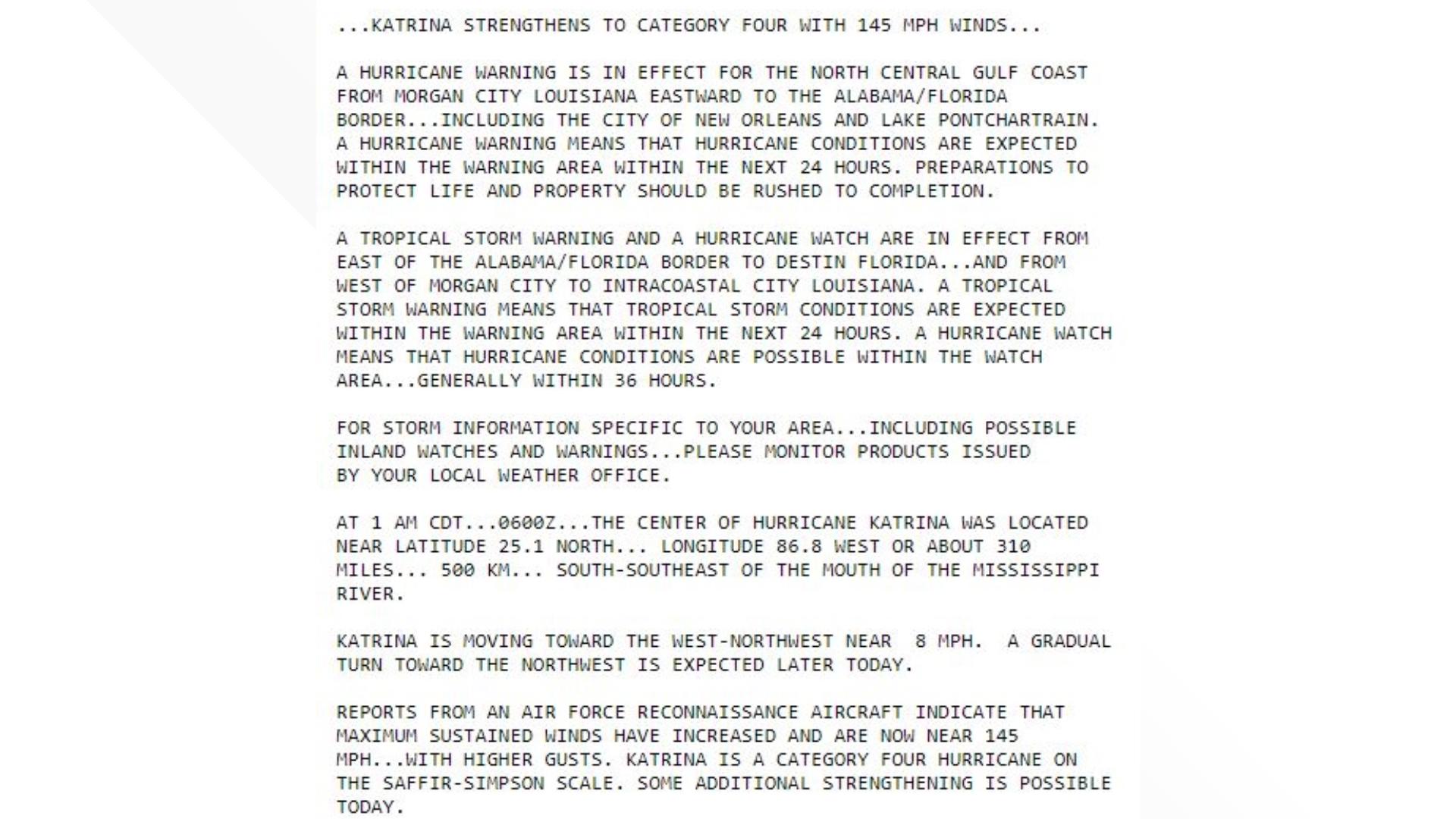 Remembering Hurricane Katrina: flashback to August 28, 2005 | wwltv.com