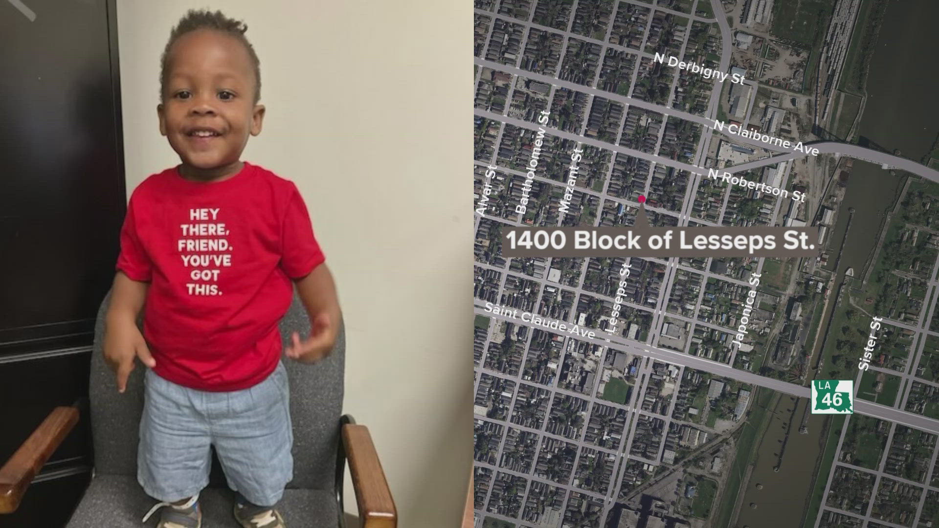 New Orleans police searching for family of toddler found wandering in ...