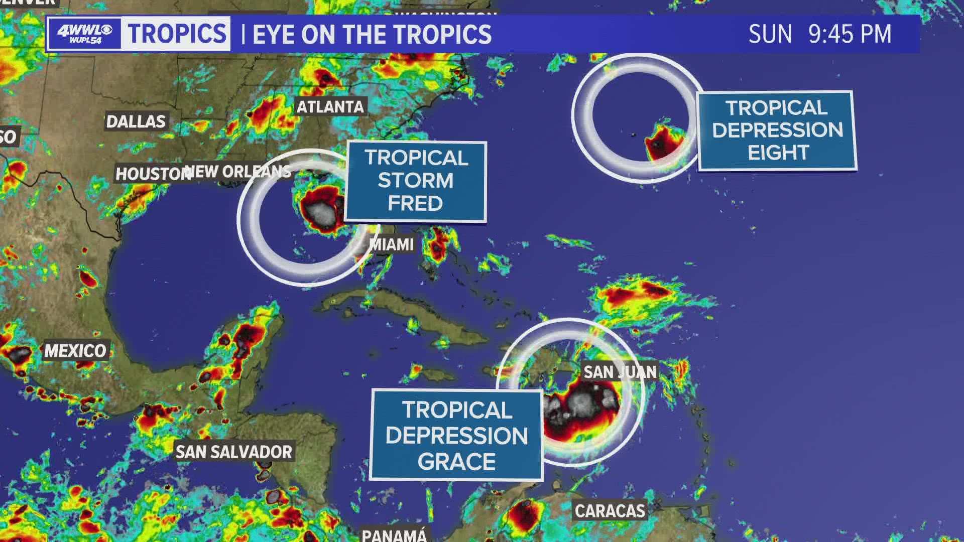 Sunday 10 PM Tropics update: 3 tropical cyclones | wwltv.com