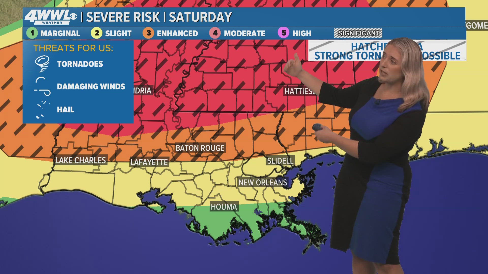 New Orleans 6pm Weather: Tornado Watch for parts of Northshore with ...