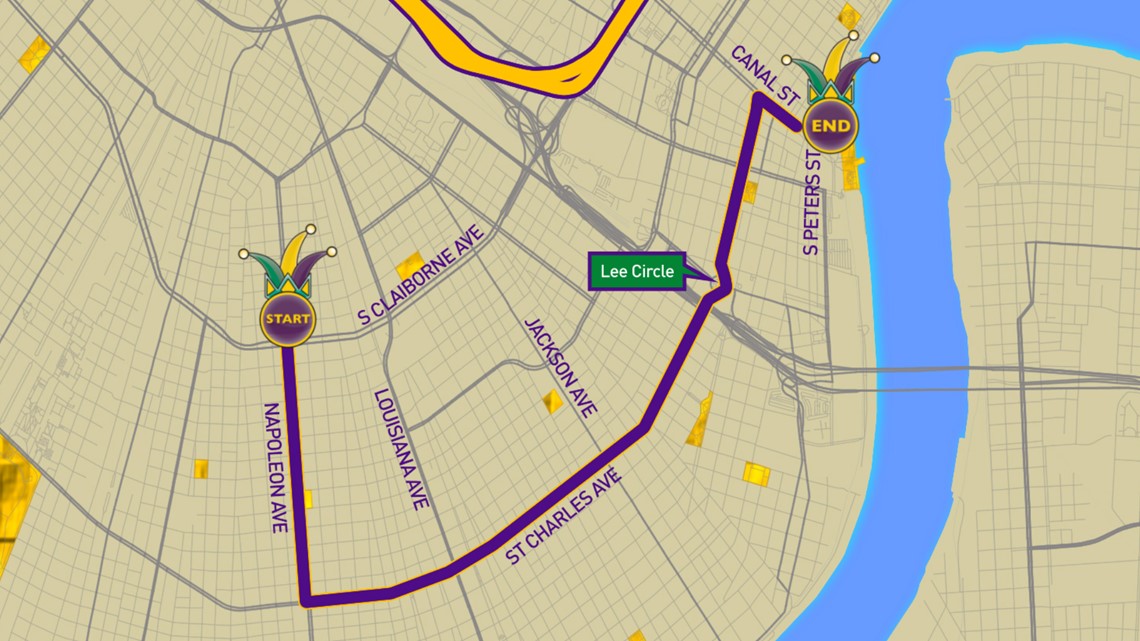 Krewe of Rex parade route | wwltv.com