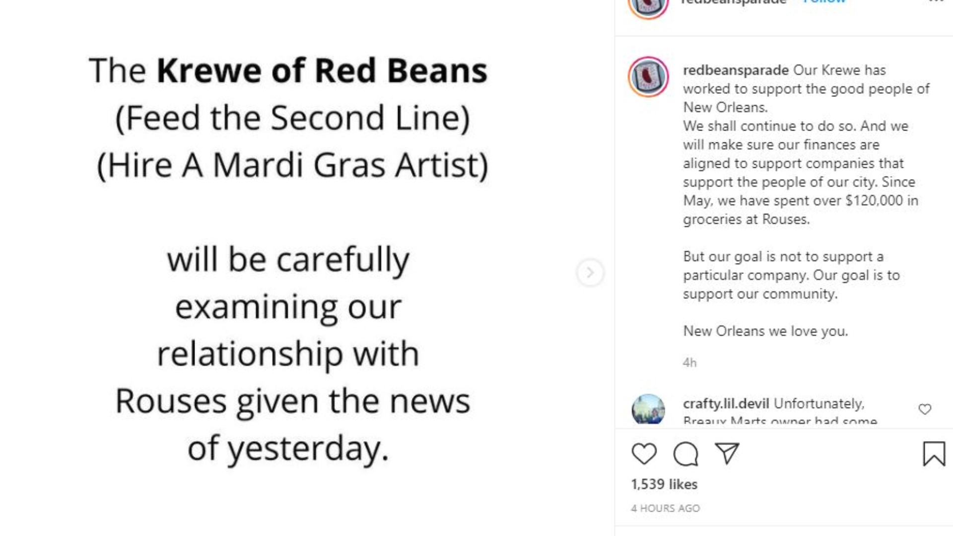 Rouses responds after social backlash to photo of retired owner at ...