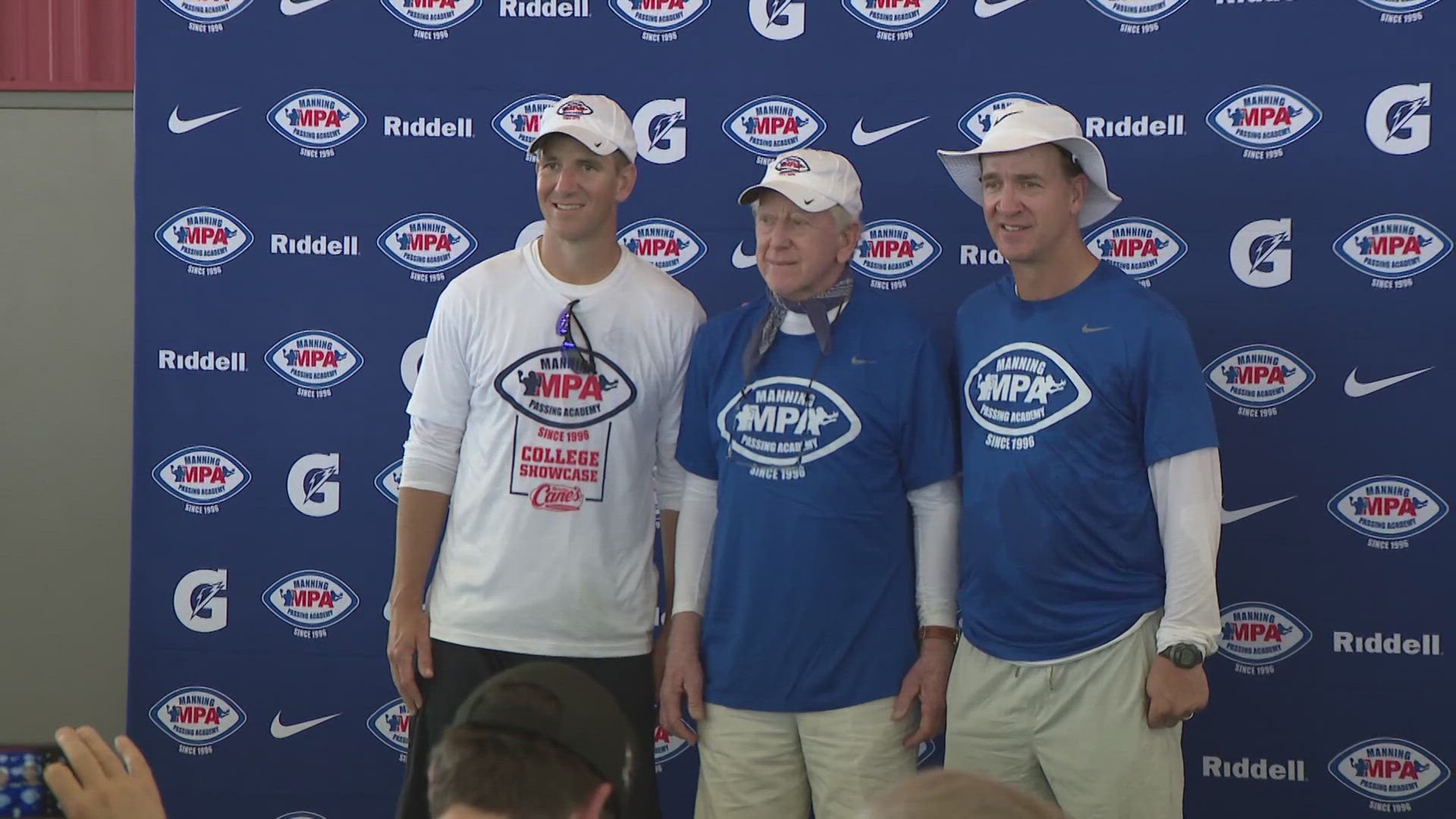 Family affair at the 28th Manning Passing Academy | wwltv.com