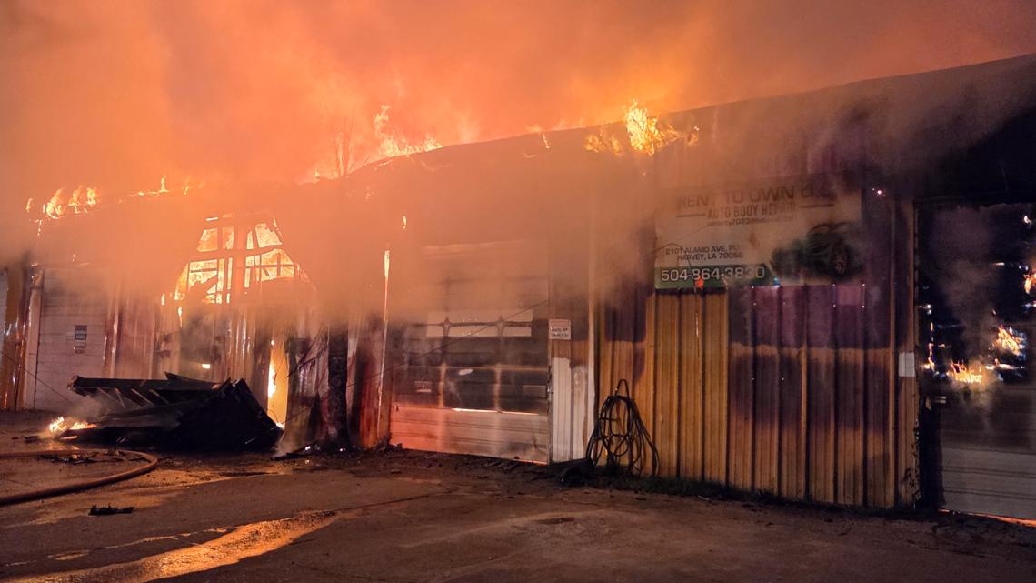 Fire in Harvey hospitalizes two firefighters | wwltv.com