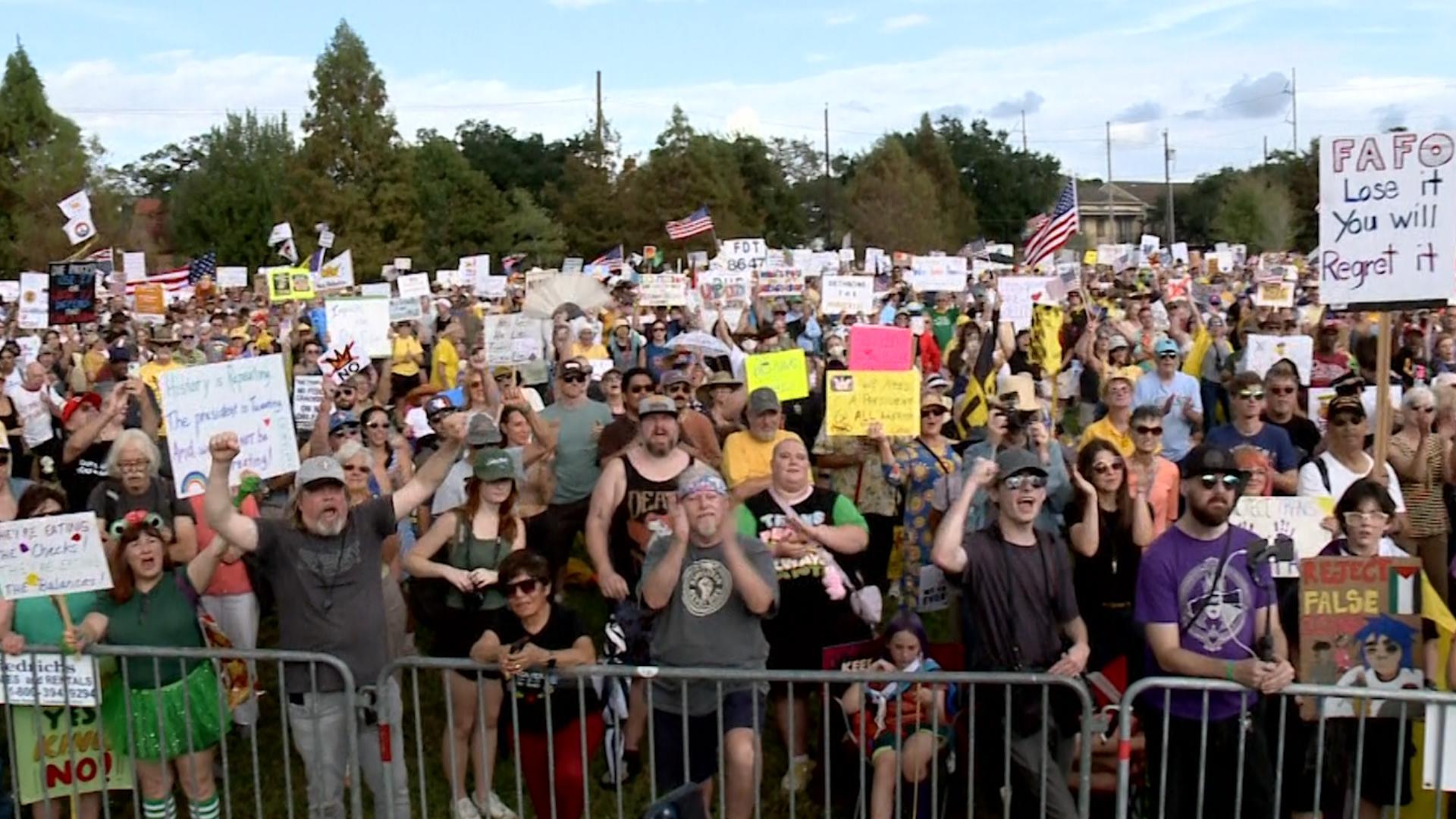 'No Kings 2.0' Rally Draws Thousands in New Orleans | wwltv.com