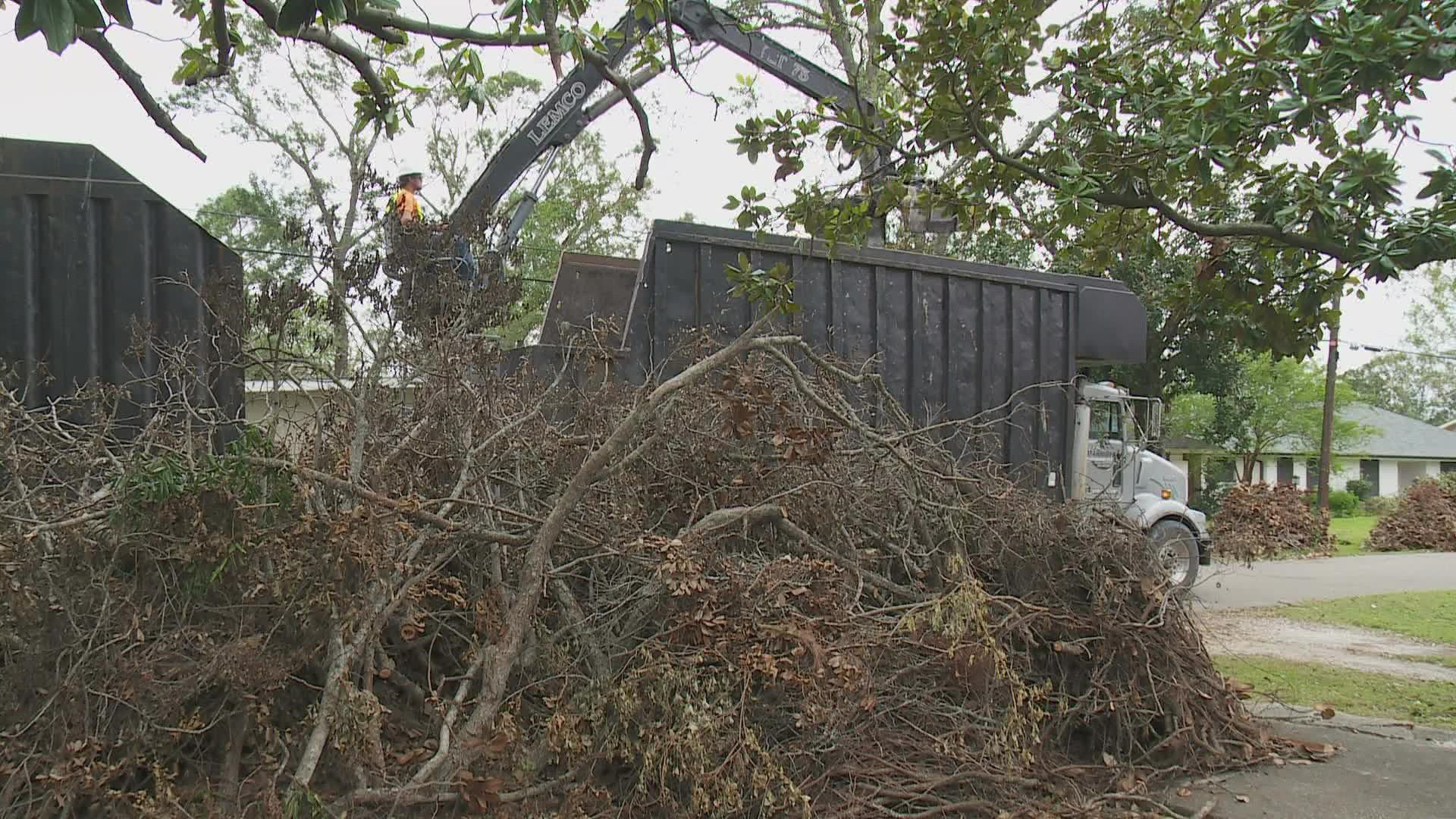 Why is some debris being left behind? You may need to move the pile ...