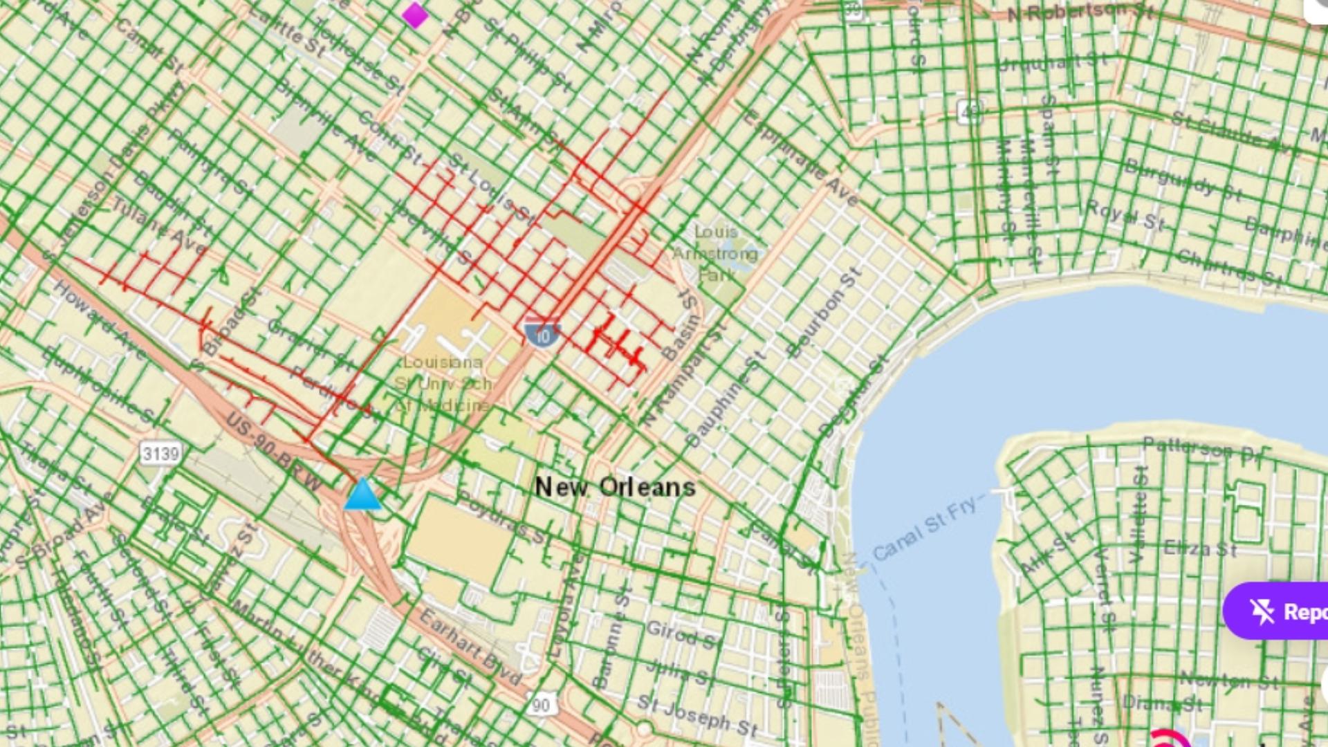Over 3,000 Entergy customers lose power in Orleans Parish | wwltv.com