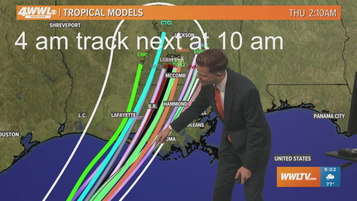Tuesday 9 AM Tropical Update: Francine track shifts east | wwltv.com