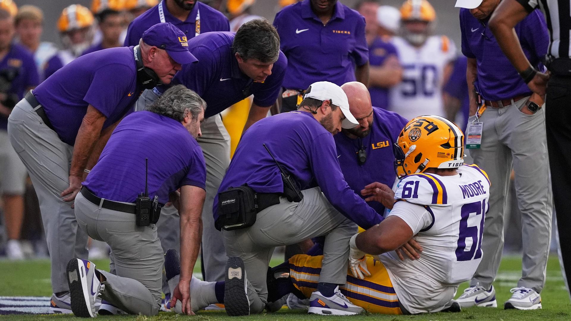 LSU's Green and Moore escape major injuries | wwltv.com