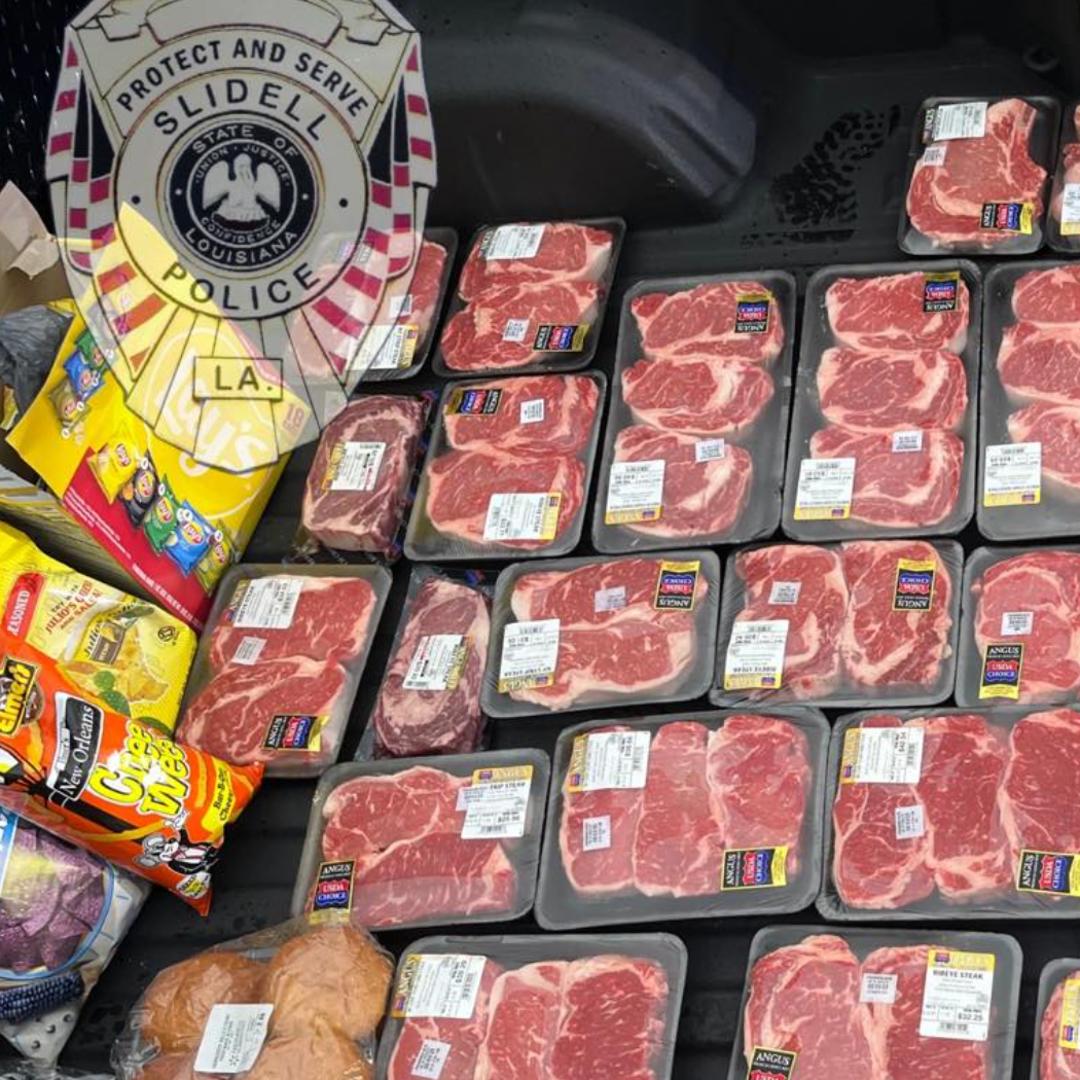 Brake lights lead to $1,500 meat heist arrest in Slidell, police say ...