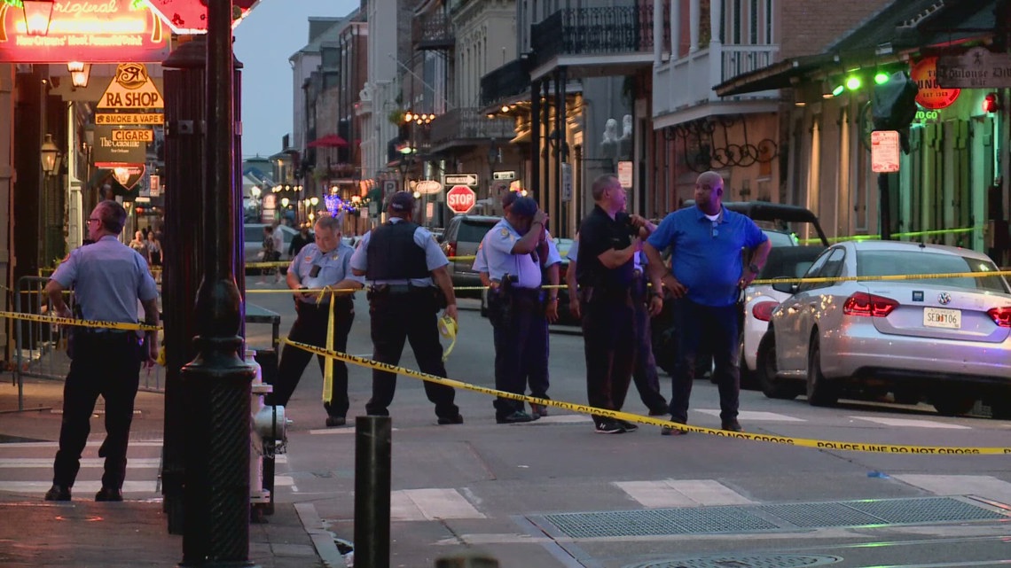 French quarter crime - two shot on Bourbon Street | wwltv.com