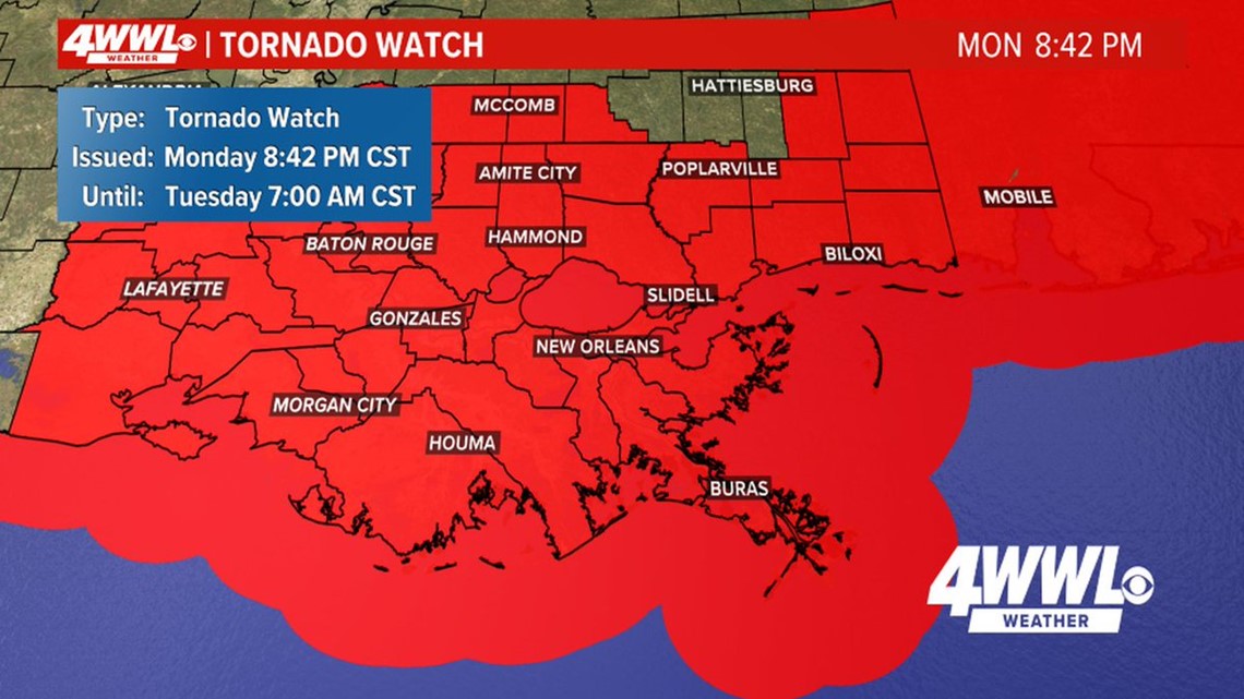 Strong line of storms spawns warnings, power outages | wwltv.com