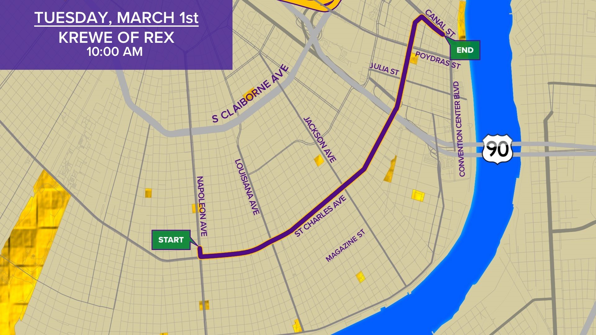 Rex 2022 parade route and start time | wwltv.com