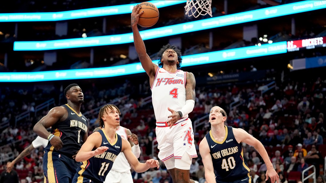Rockets win fifth straight game, beat Pelicans 104-101 in NBA In-Season ...