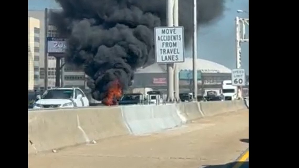 truck fire i-10 | wwltv.com