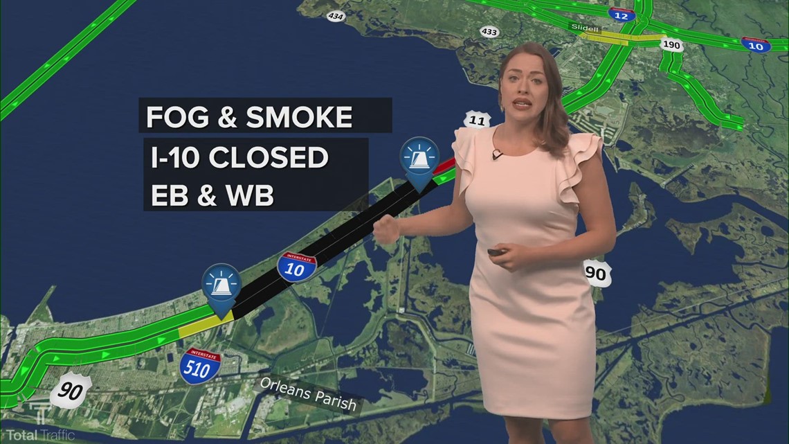 I-10, Hwy 11 closed in both directions due to fog | wwltv.com