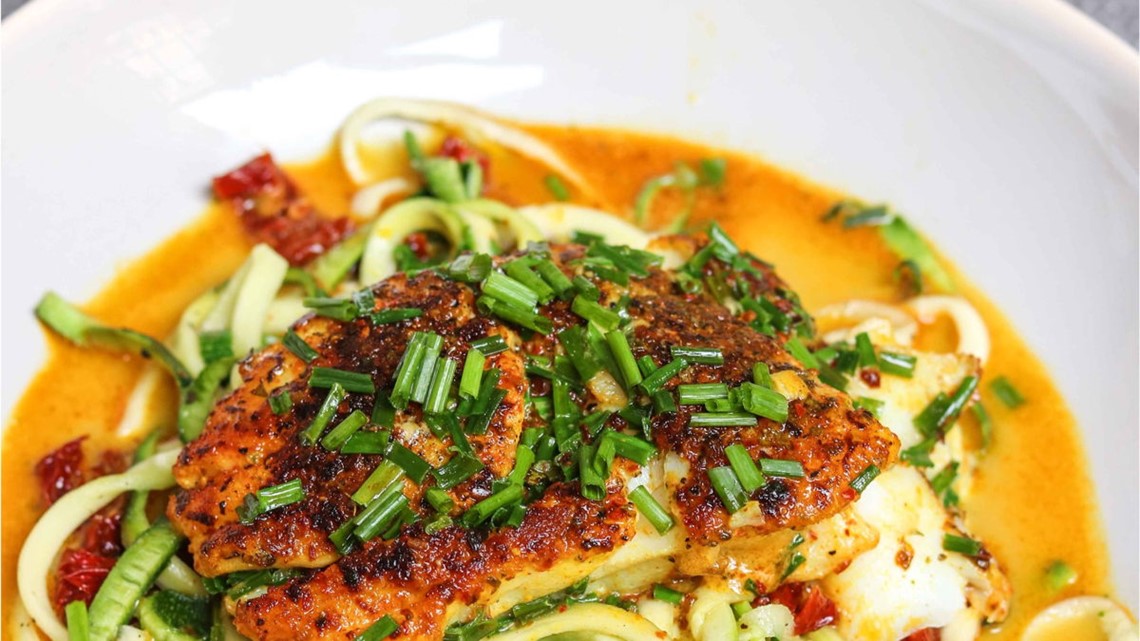 Mackie Meals: Cod with Creamy Zoodles | wwltv.com