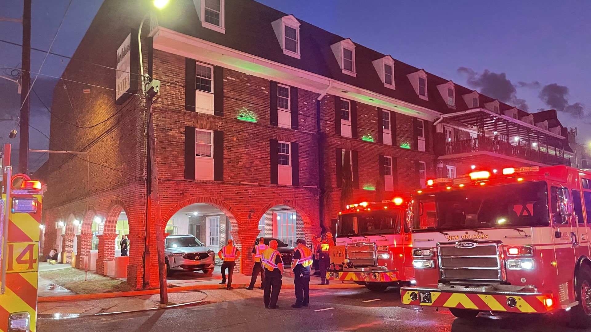 Firefighters battled a 2-alarm fire at a New Orleans hotel | wwltv.com