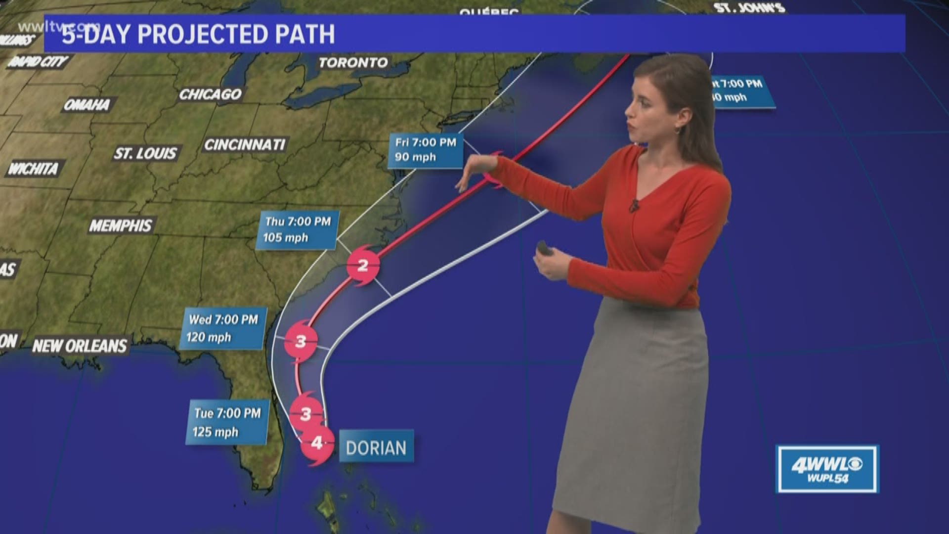 Weather: Intense heat in here this week, Dorian over Bahamas | wwltv.com