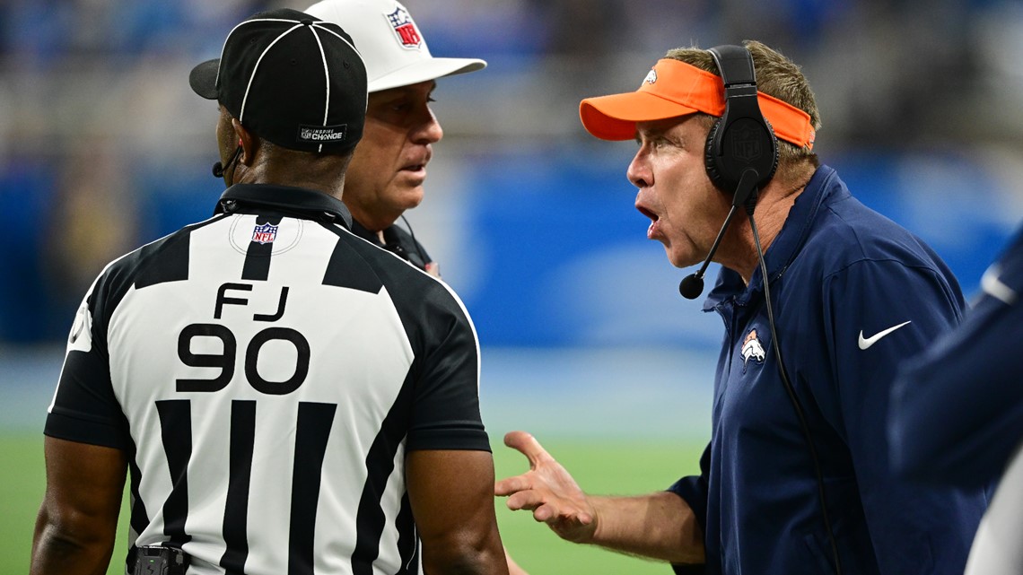 Broncos coach Sean Payton screamed at QB Russell Wilson on sideline ...