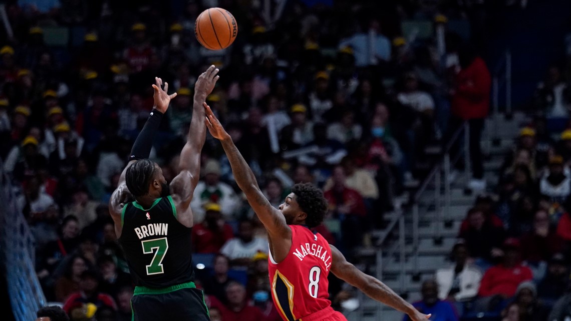 Celtics hit 20 3s, beat Pelicans 117-109 | wwltv.com Celtics hit 20 3s, beat Pelicans 117-109 | wwltv.com