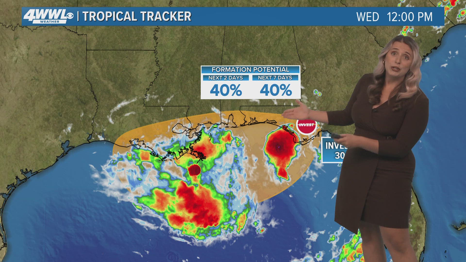 New Orleans Weather: Gulf disturbance to bring rounds of rain the rest ...