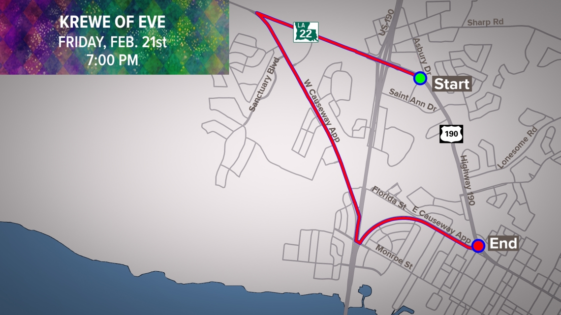 Krewe of Eve parade route and time 2025 | wwltv.com