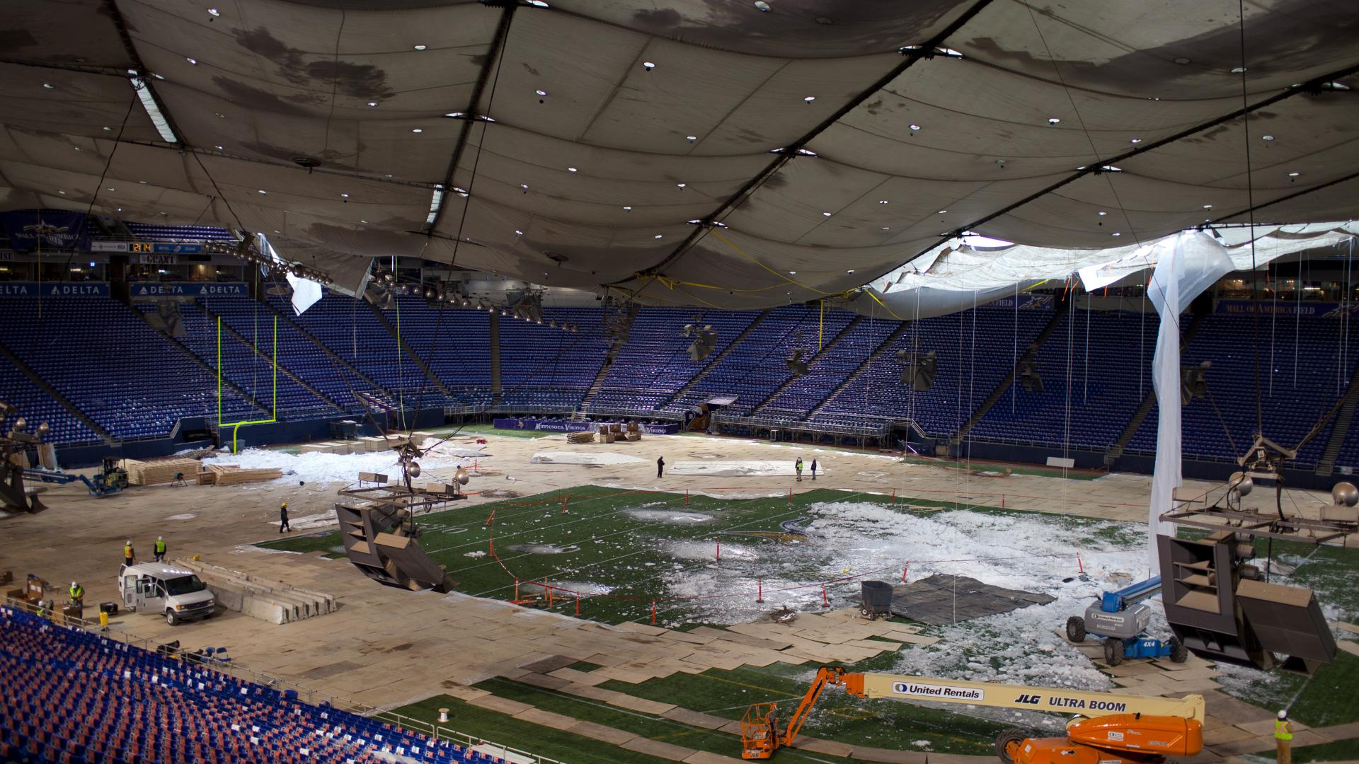 Tropicana Field shredded by Hurricane Milton is the latest sports venue ...