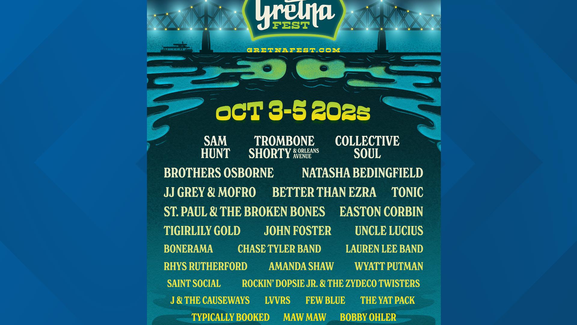 Gretna Fest 2025: Enjoy Music and Culture in October in New Orleans ...