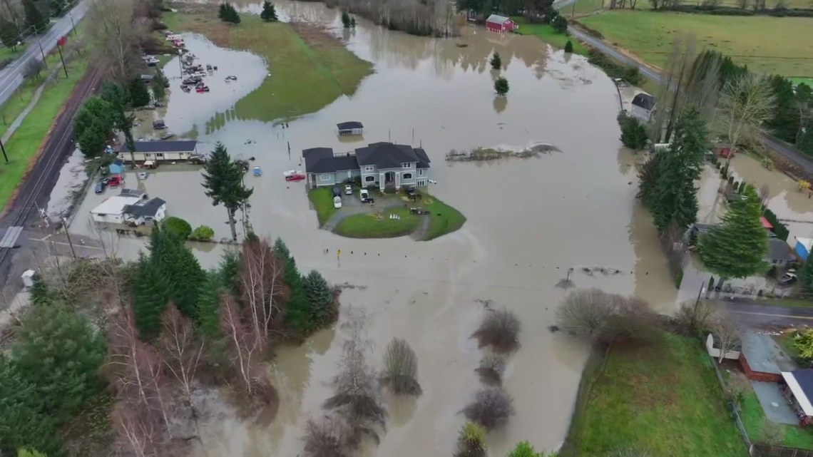 New Video of Washington State Floods After Severe Storm Brings Record ...