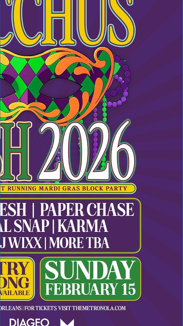 Bacchus Bash announces 2026 music lineup | wwltv.com