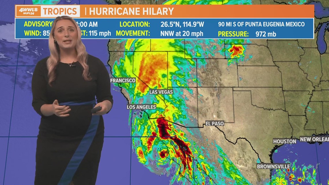 Hurricane Hilary Sunday update: Rain, gusty winds could spell problems ...