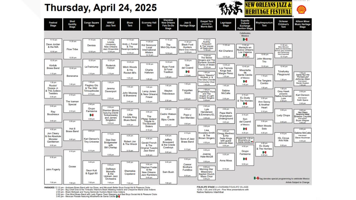 Jazz Fest 2025 Cubes and Lineup revealed: Lil Wayne, The Roots and more ...