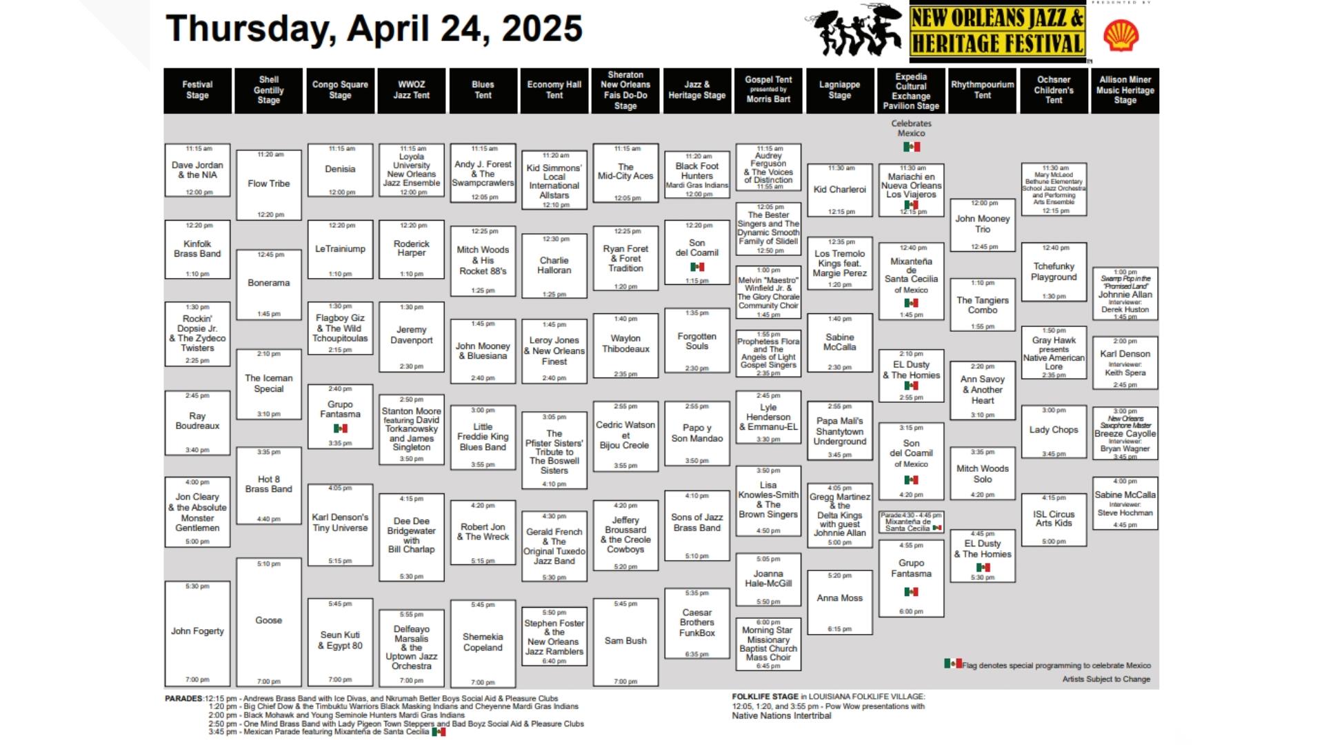 Jazz Fest 2025 Cubes and Lineup revealed: Lil Wayne, The Roots and more ...