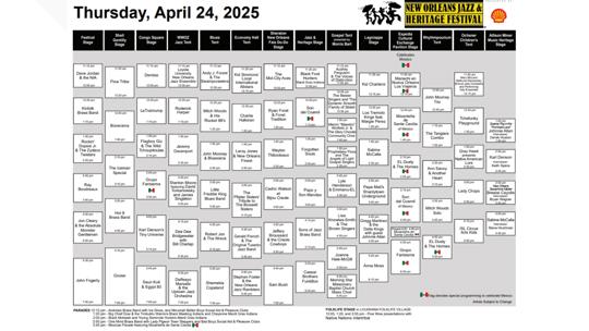 Jazz Fest 2025 Cubes and Lineup revealed: Lil Wayne, The Roots and more ...