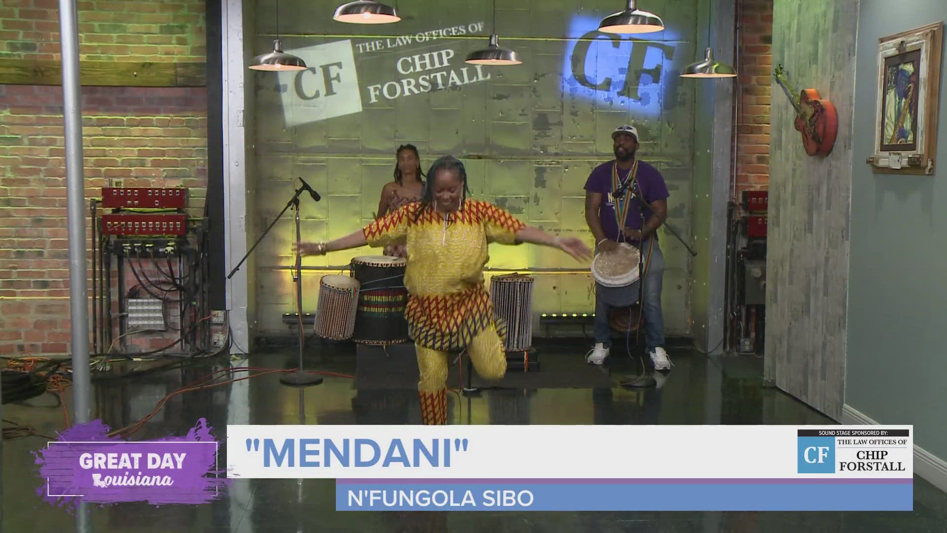 N'Fungola Sibo Performs In The Chip Forstall Sound Stage | wwltv.com