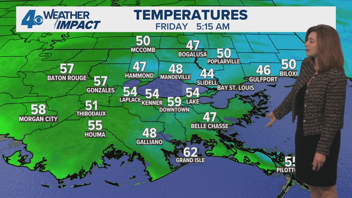 New Orleans Weather: Warmer on Friday and Saturday with a few showers ...