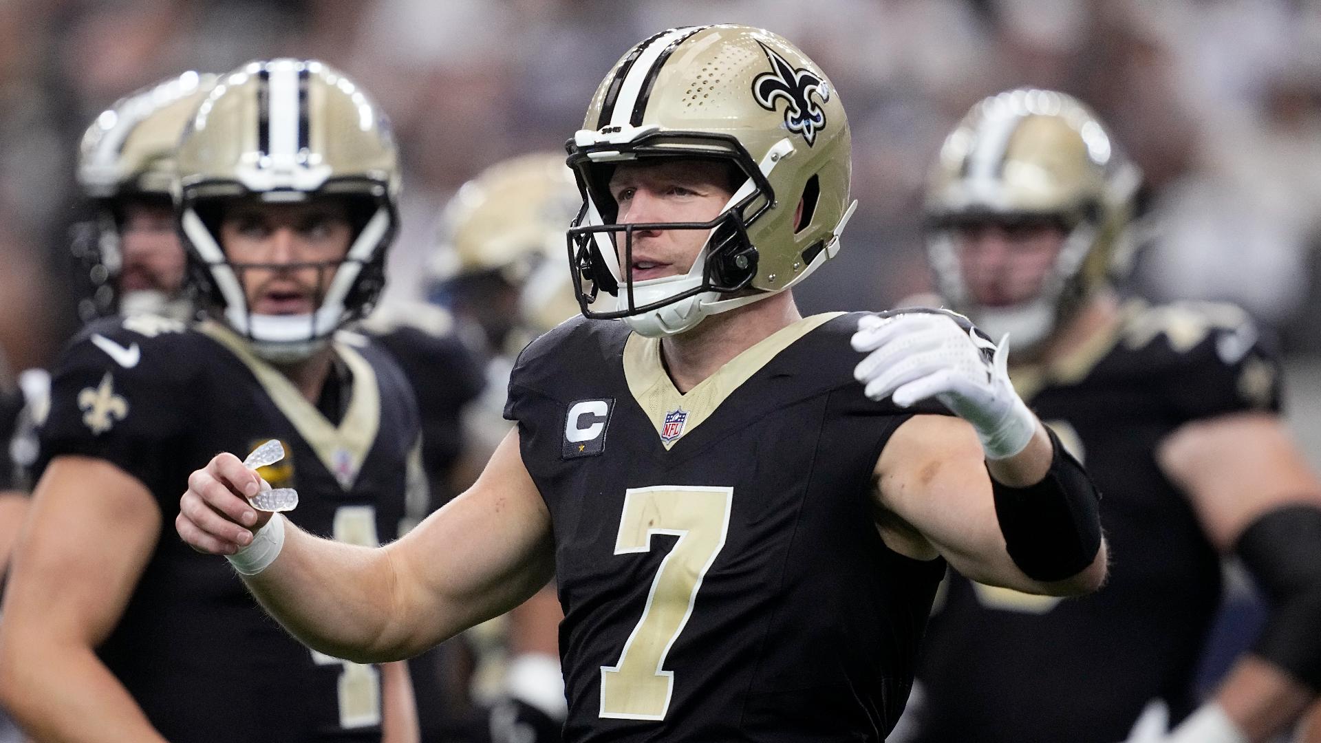 Taysom Hill exits midgame with possible injury as Saints trail Falcons ...