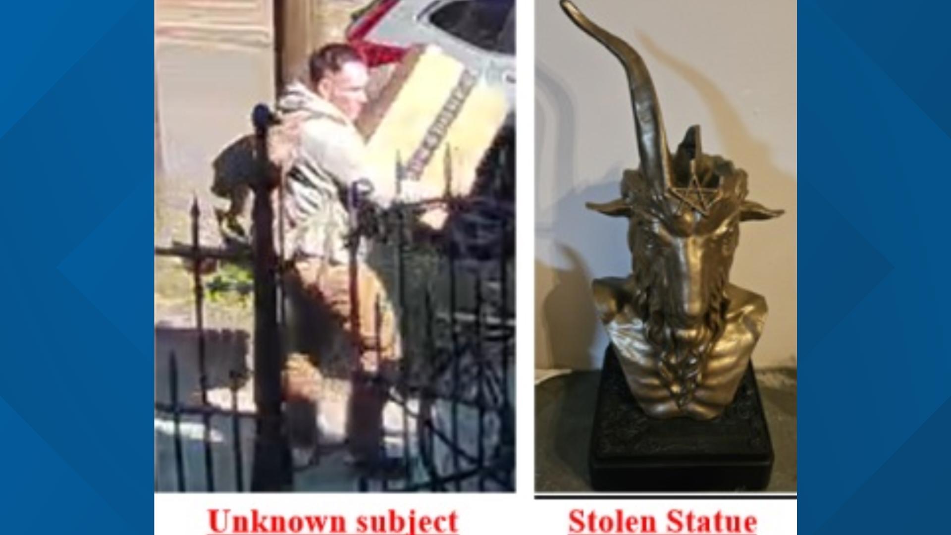 NOPD Searching for Suspect Who Stole Baphomet Statue in Package Theft ...