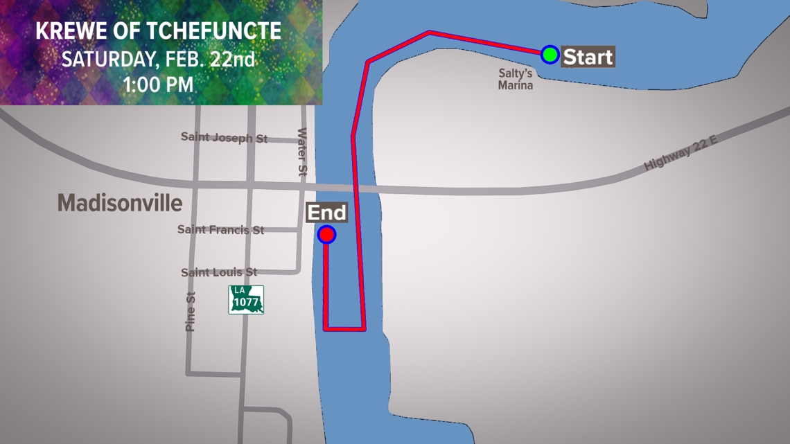 Krewe of Tchefuncte parade and time 2025 | wwltv.com